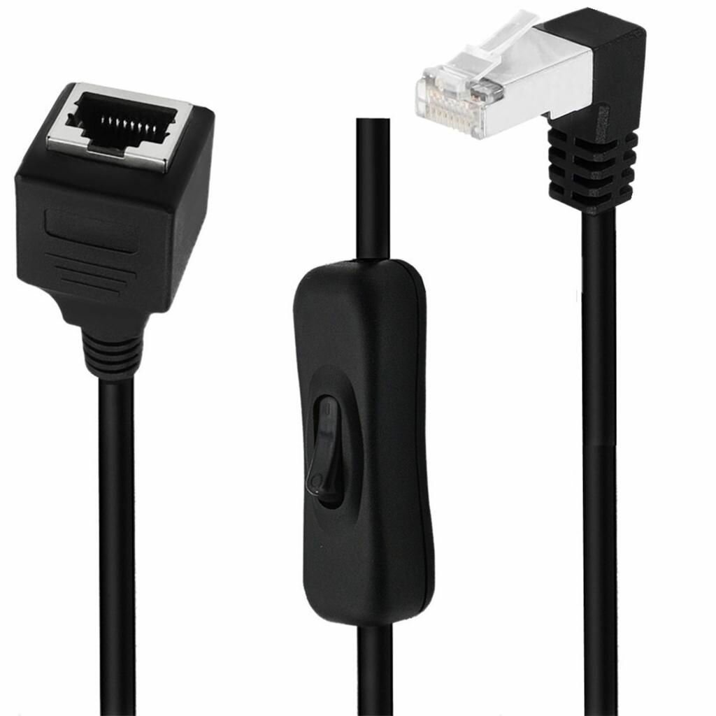 Кабель Ethernet CAT6e RJ45 угловой, - Бенди от мужчины к женщине