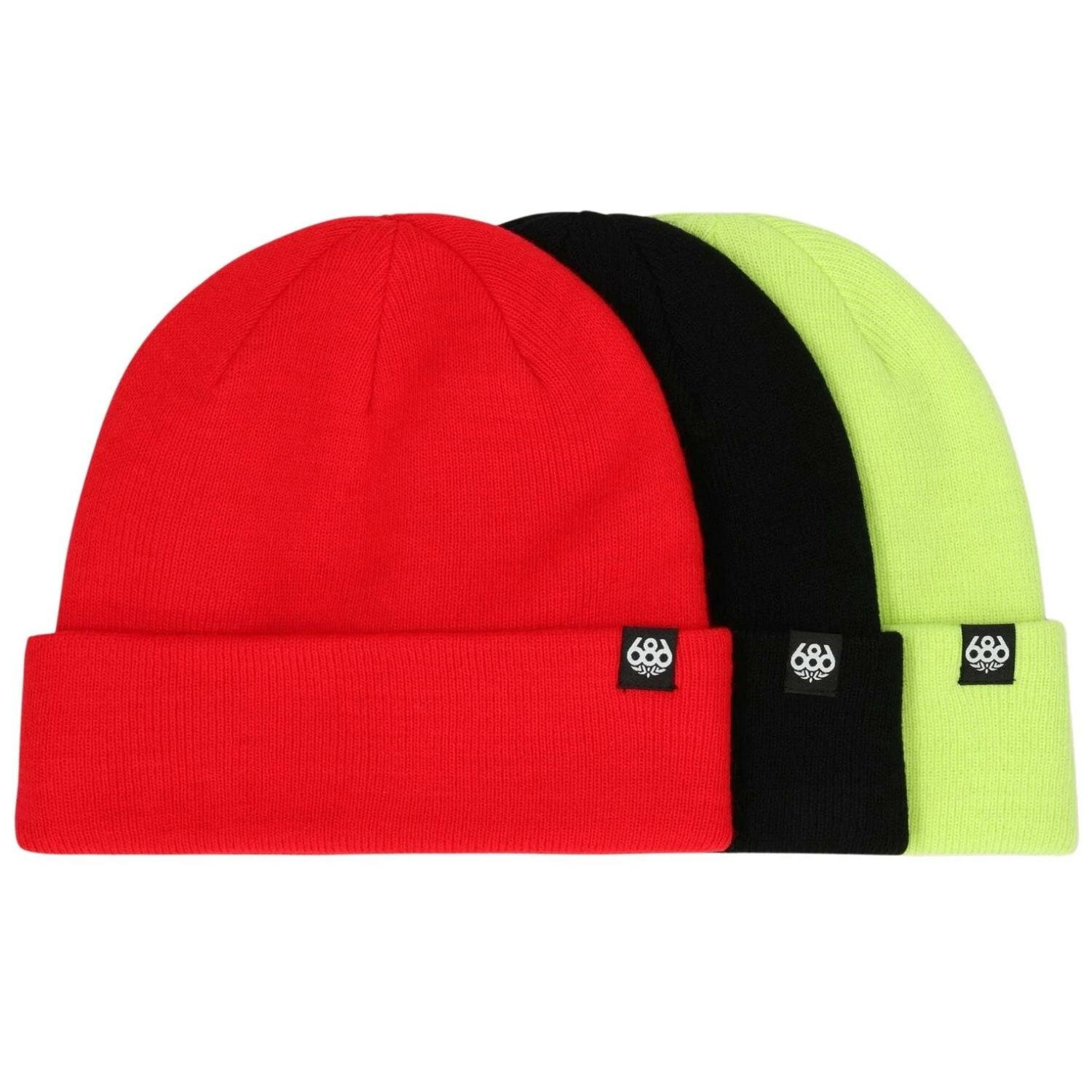 Шапка ШАПКА 686 STANDARD ROLL UP BEANIE - 3 PK для мужчин