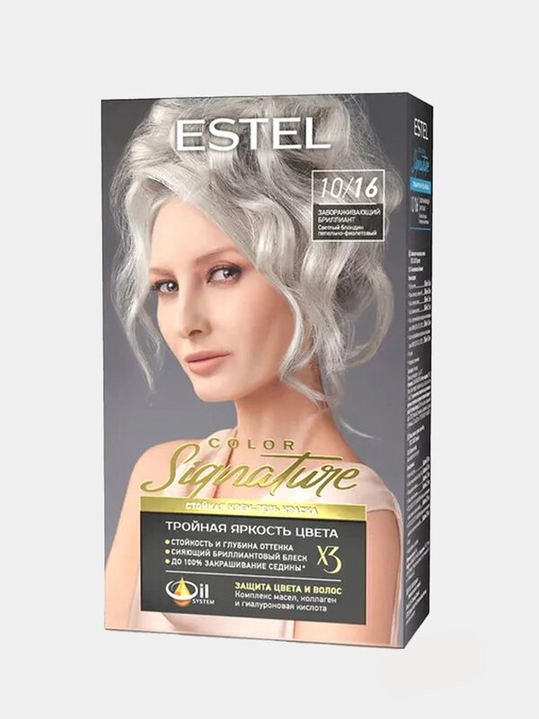 Стойкая крем-гель краска для волос ESTEL COLOR Signature "Завораживающий бриллиант", 10/16