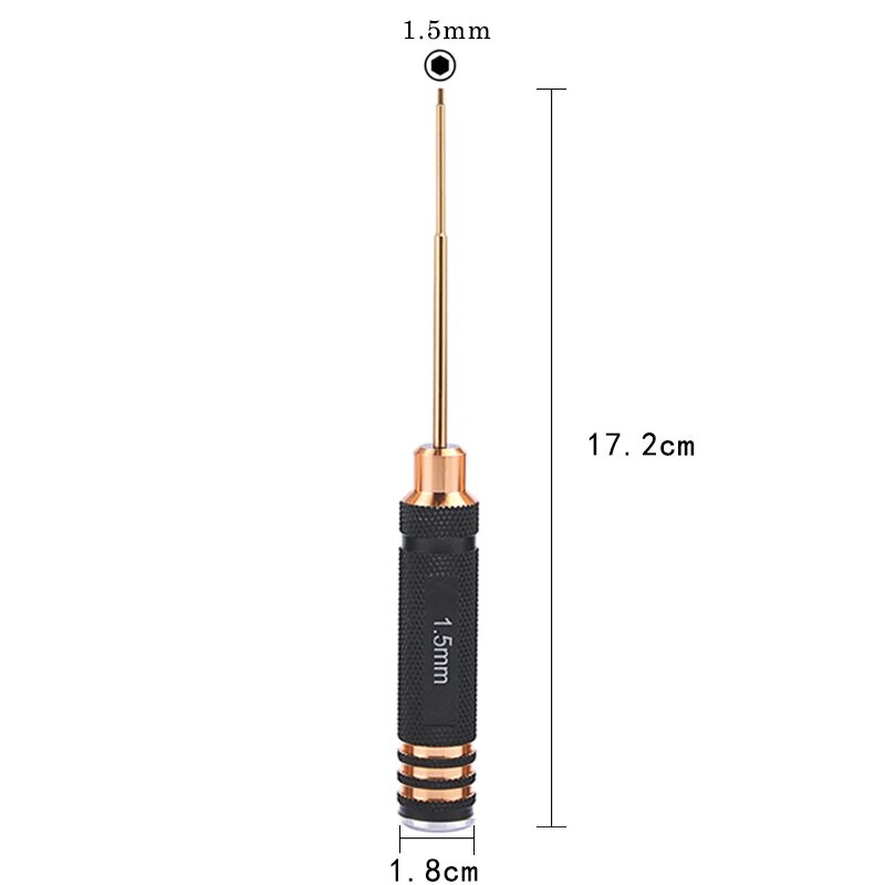 Набор шестигранных отверток 1,5 мм, 2,0 мм, 2,5 мм, 3,0 мм, набор шестигранных инструментов для FPV гоночного дрона, гели, самолетов, автомобилей, лодок, радиоуправляемых деталей