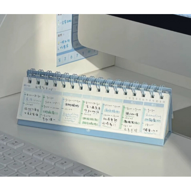 Календарь-планер с милыми рисунками, настенный календарь с перелистываемыми страницами, годовой календарь, свежий график посещений, блокнот для заметок, напрямую от производителя