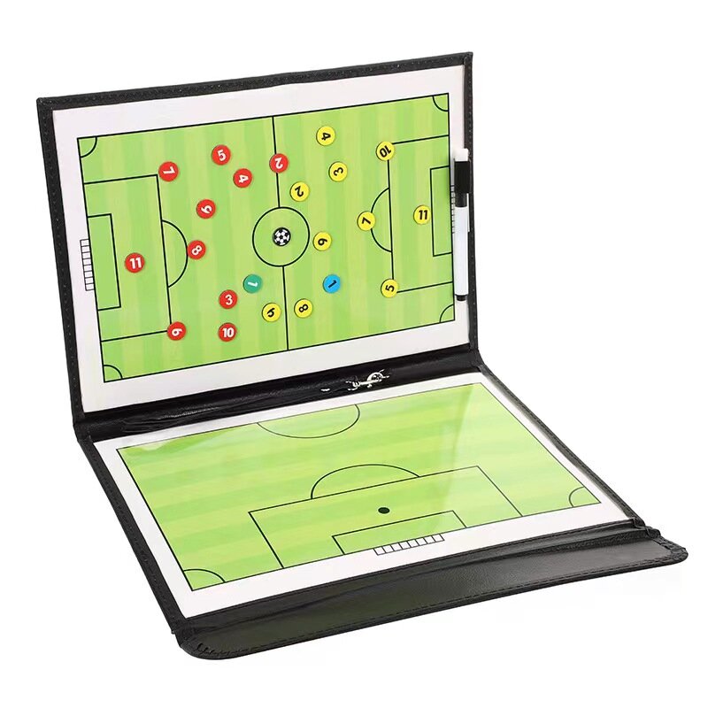 Тактическая доска для футбола, складная магнитная доска для боевых действий, тактическая песочная доска для тренера с шахматными фигурами и ручкой