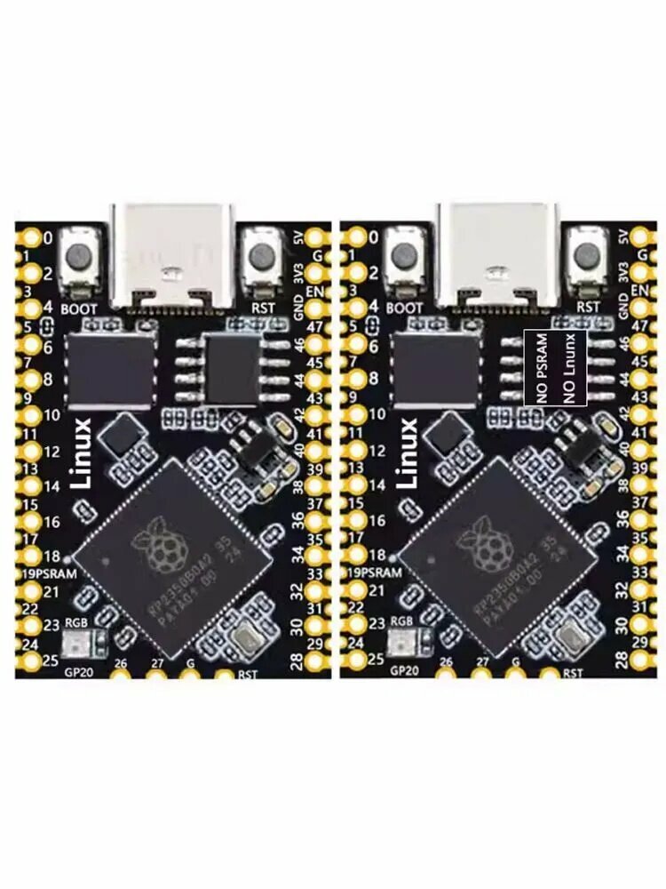 Pico 2 RP2350B, RP2350 - Linux Мини PSRAM — фото 1