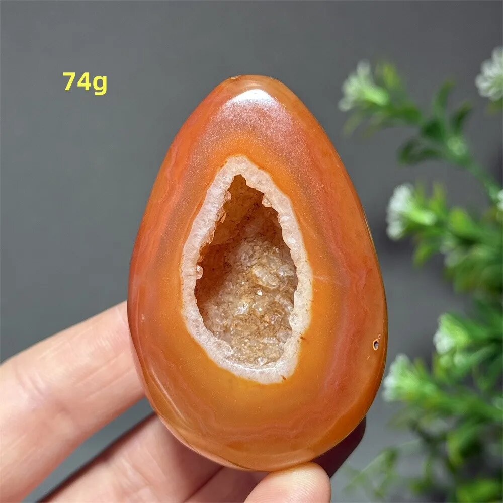 Карнеол хрустальное яйцо A9 74g