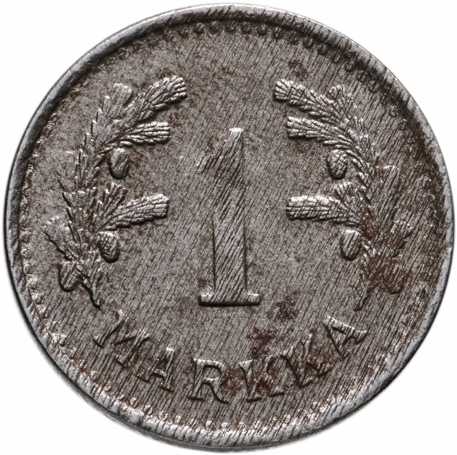 Финляндия 1 марка markka 1943-1952, Сталь, в сохранности VF