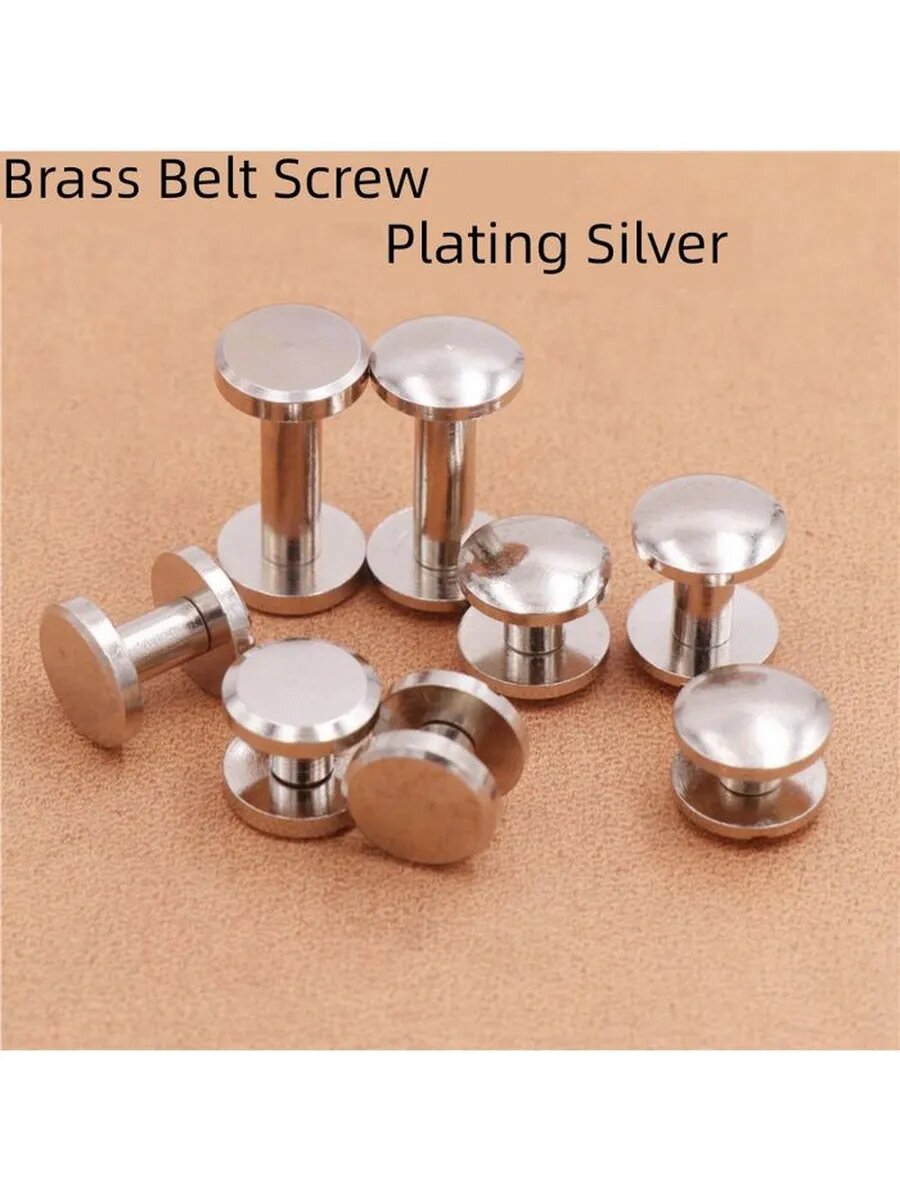 Заклепки медно-никелевые ручной работы 10*4*15мм плоскость