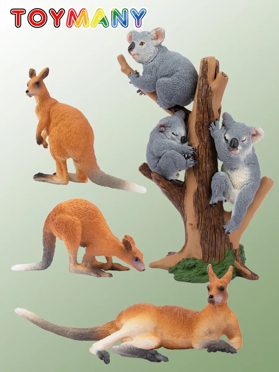 Игровой набор с фигурками животных Австралия 6 шт