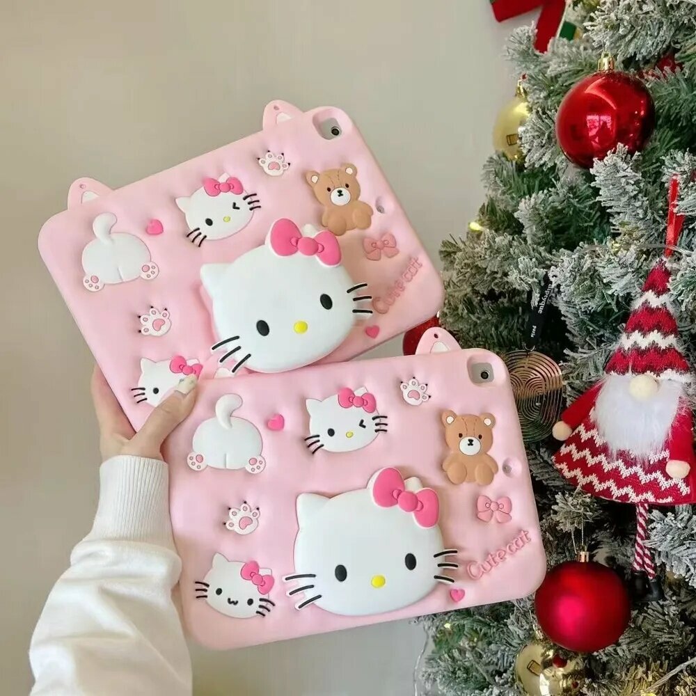 Силиконовый детский чехол для Honor Pad X8a / X9 11 inch 2024 Cute Cartoon Stand Cover