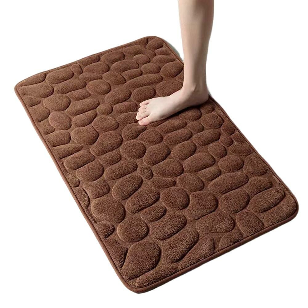 Впитывающий коврик для ванной с рельефом гальки, противоскользящий входа в ванную комнату