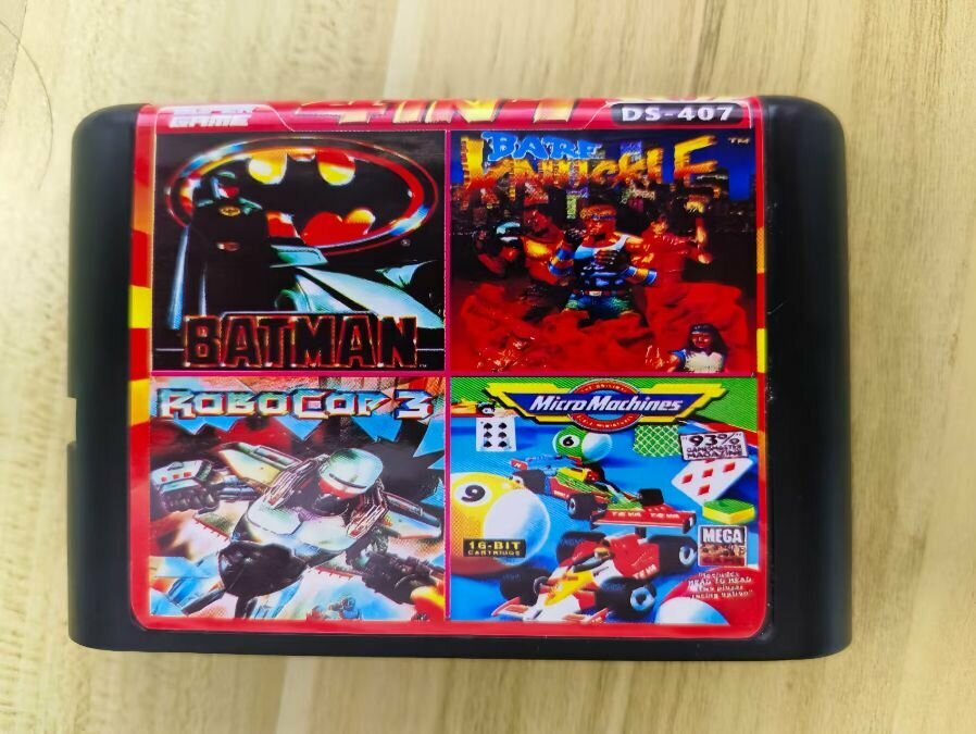 Sega 16-Bit Развлекательная и казуальная стратегическая игра с 4 играми (DS-407)