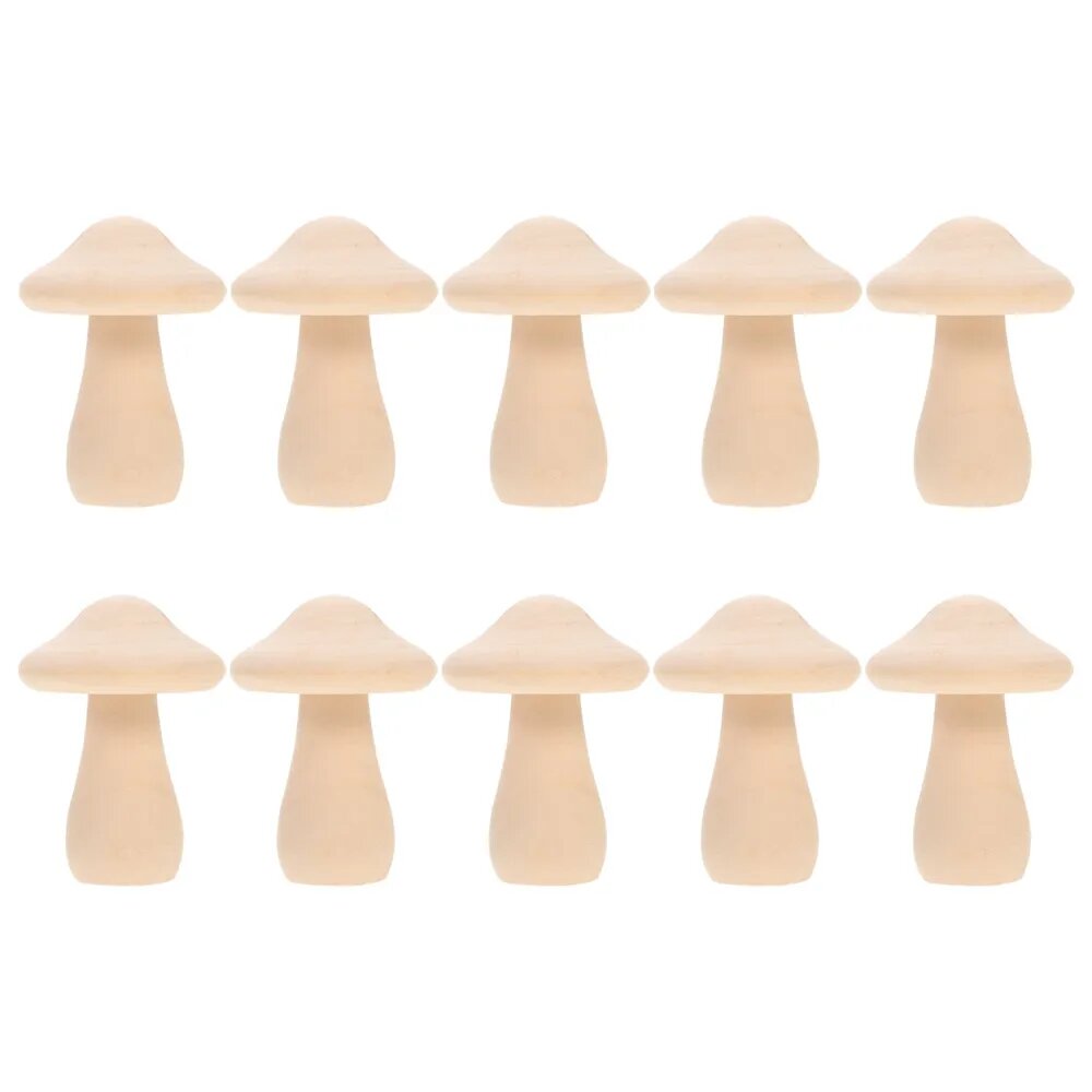 10 Штук Грибов, Из Деревянного Материала, Для Декорирования Партии