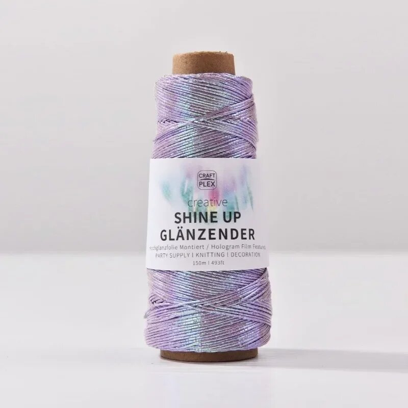 Голографическая металлическая нить для рукоделия 1мм Color 04