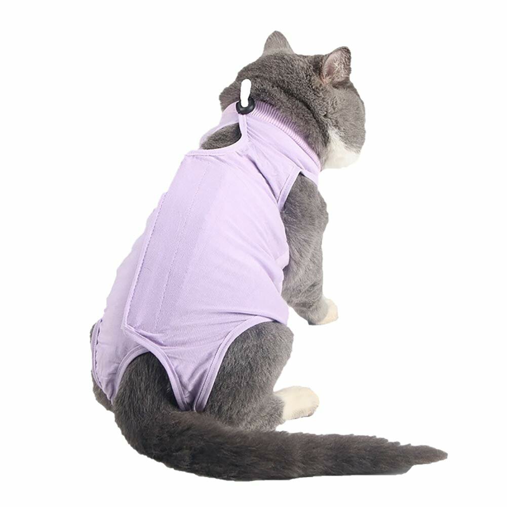 Кошачий комбинезон для восстановления после абдоминальных ран или кожных заболеваний, дышащая альтернатива защитному воротнику для кошек и собак, послеоперационная одежда для предотвращения вылизывания ран.
