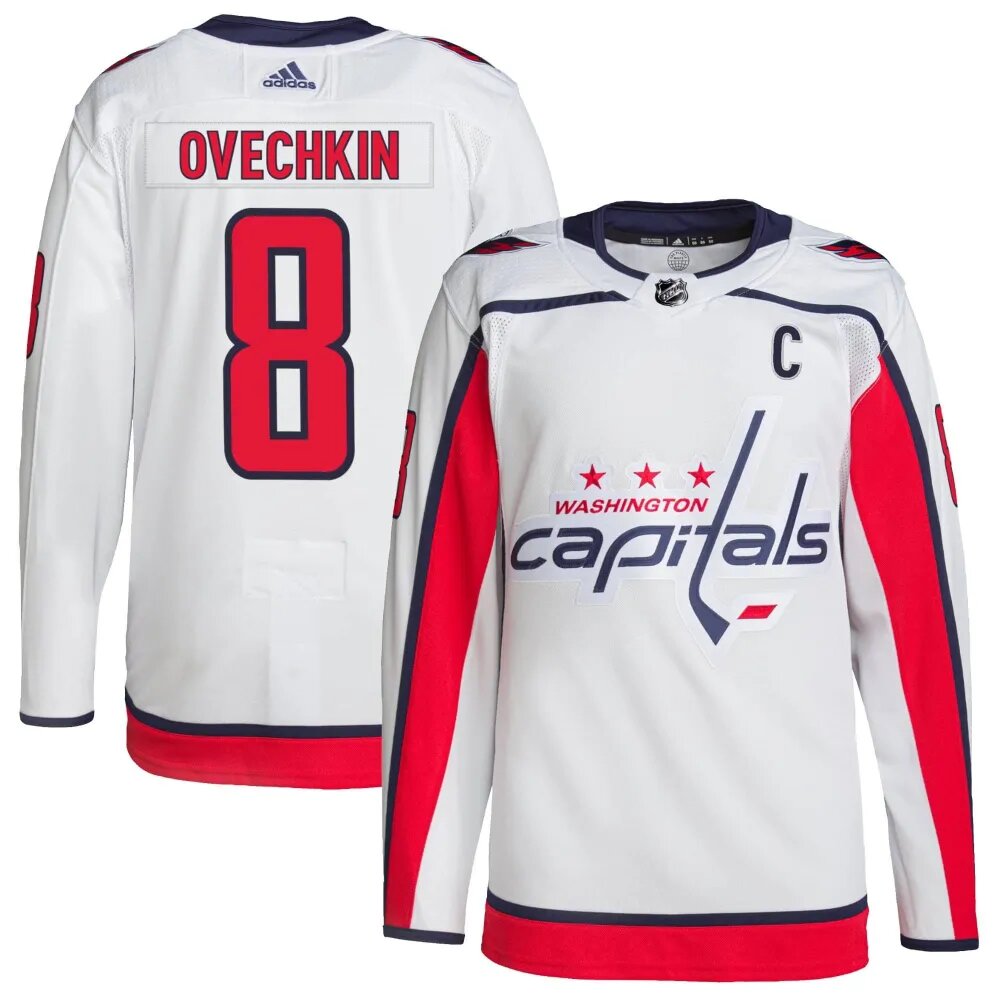 NHL джерси хоккейная Вашингтон Кэпиталз Washington Capitals Jersey 8 Alexander Ovechkin