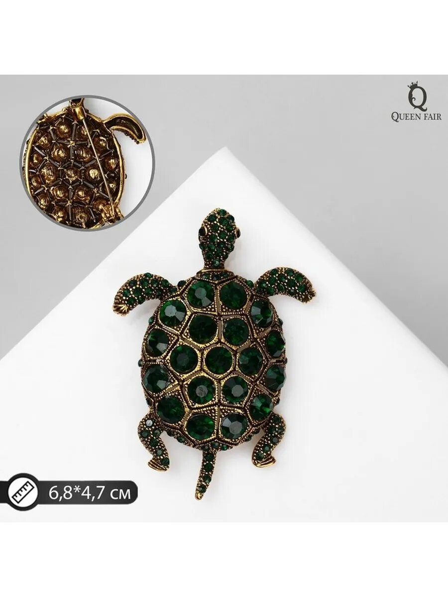 Брошь, стразы