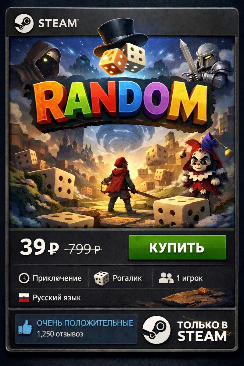 Случайна игра Lite Steam | Случайный ключ Steam | Ключ активации Steam | 100% окупаемость