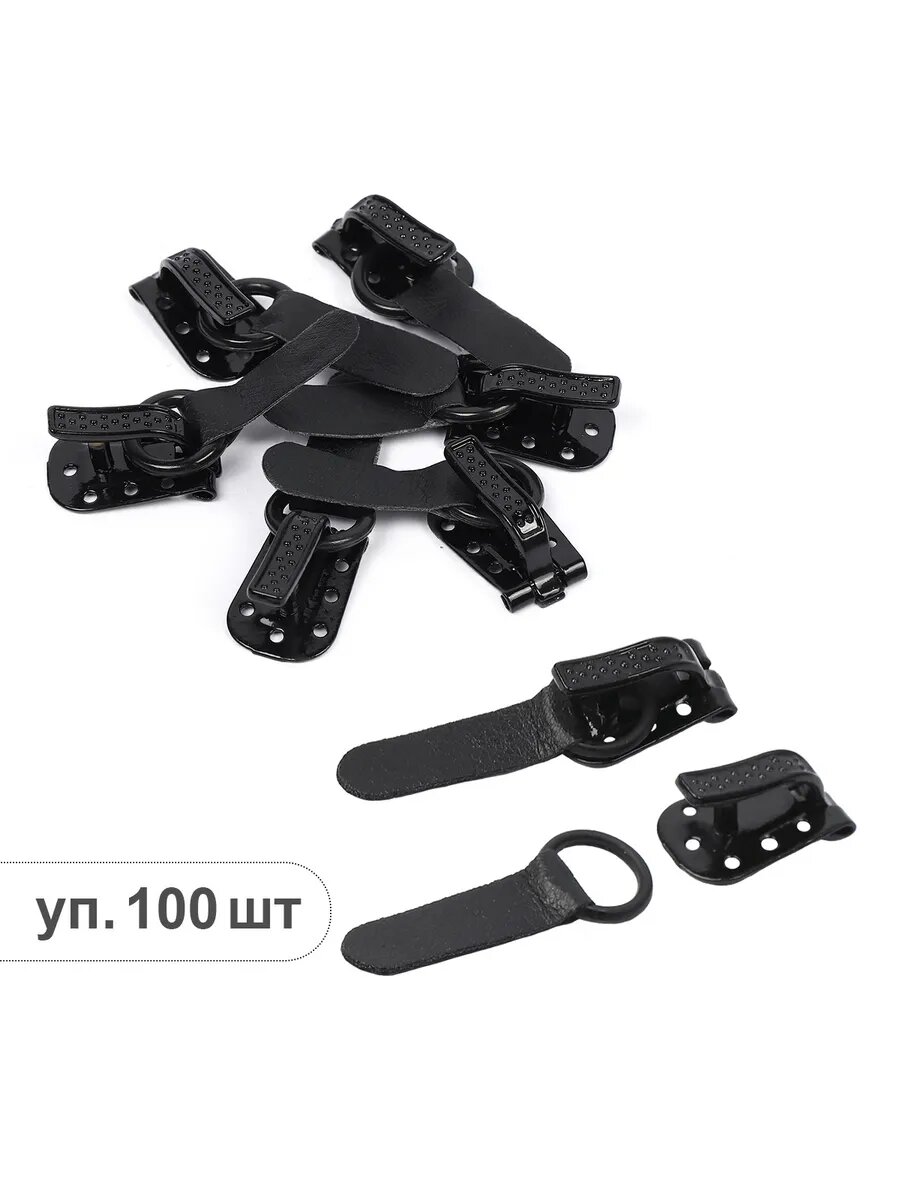 Застежка крючок шубный 100 шт