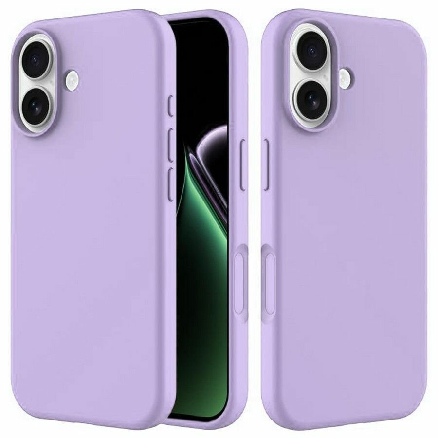 Силиконовая накладка без логотипа (Silicone Case) для Apple iPhone 17 светло-сиреневый