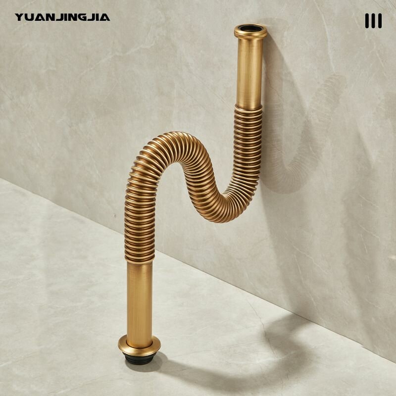 Гофра для сифона, из латунных материалов, 80 см