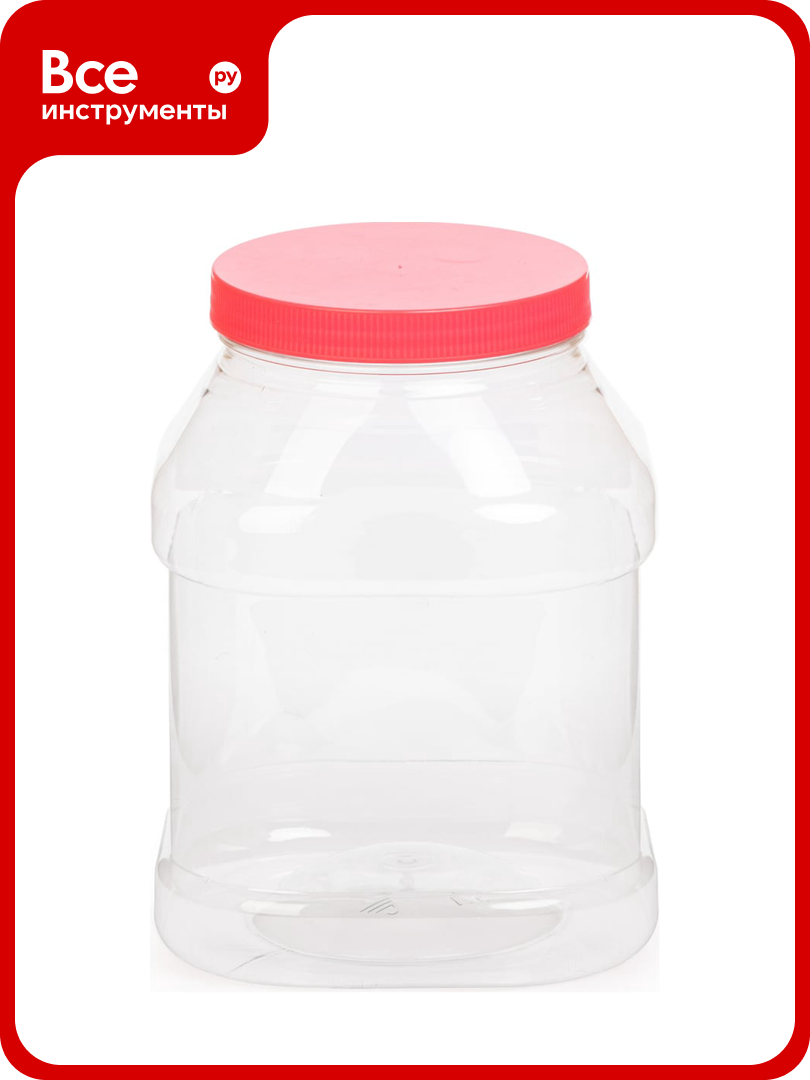 Банка ЗПИ Альтернатива ПЭТ 3л прямоугольная М6608