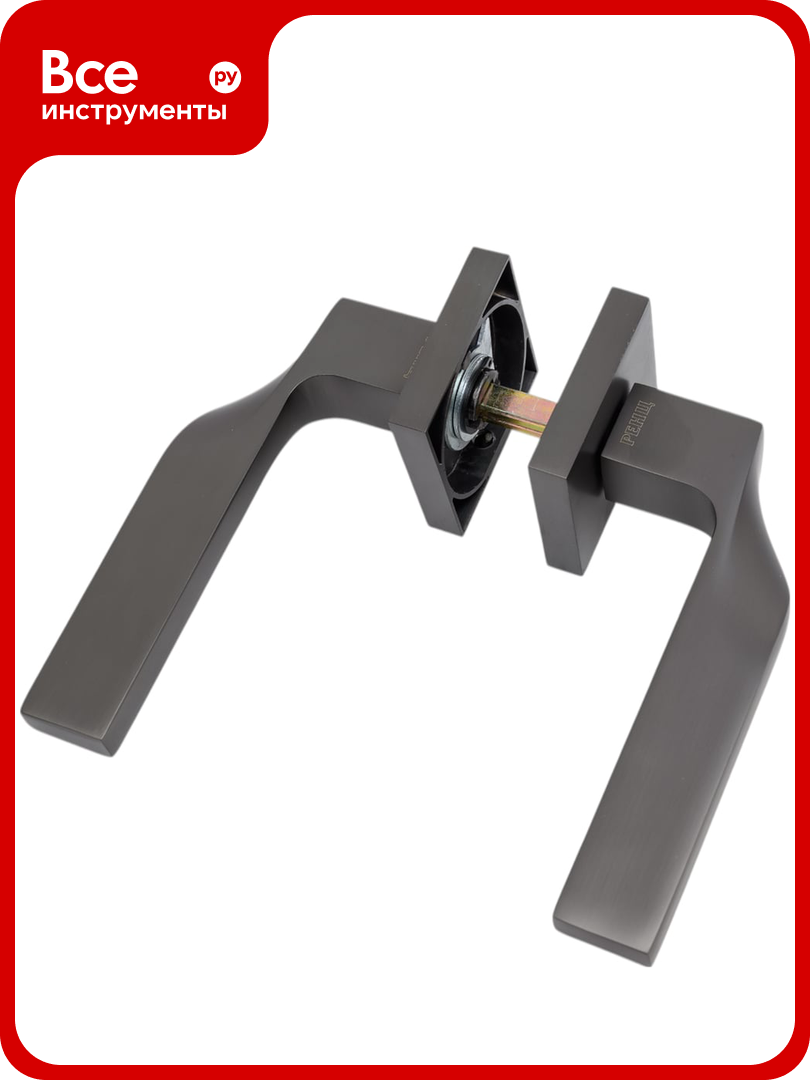 Дверная ручка Ренц Эннио матовый черный никель INDH 98-03 MBN