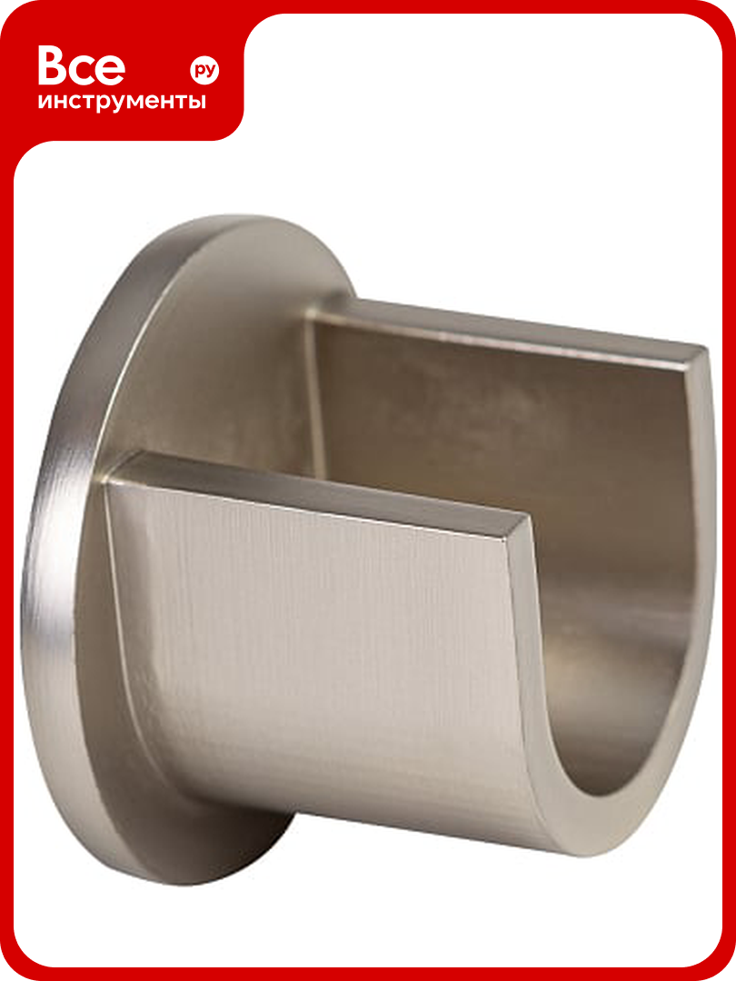 Кронштейн металлический боковой ООО АС Март D19 Сатин, однорядный, для настенного крепления карниза