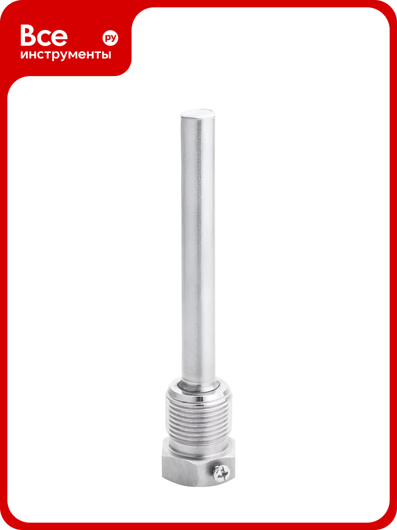 Гильза для термометра росма БТ L64 серия 211, нержавеющая сталь, резьба G1/2, для промышленного применения