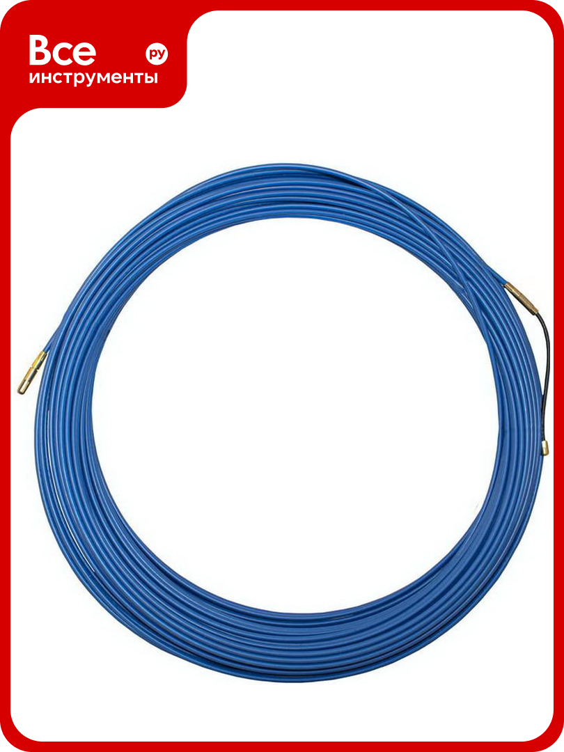 Кабельная протяжка Ruichi 4 мм х 15 м, синяя, СП 113884