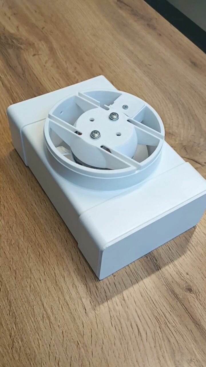 Вентилятор скрытого монтажа (ES) D100 +тройник (комплект)