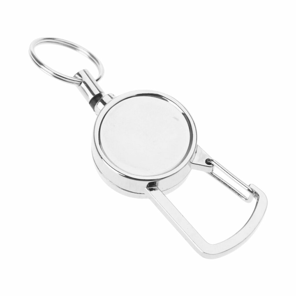 Badge Reel for Key Chain Thickened Wire Screwed Fastened Clip for ID Card Holder