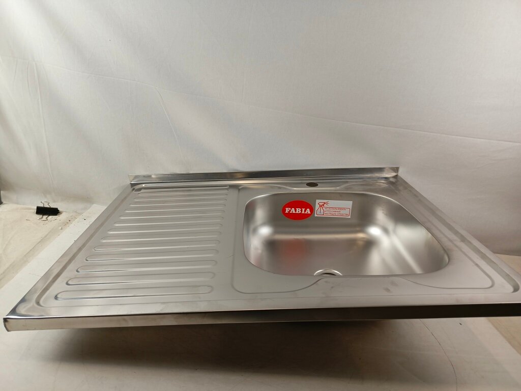 Мойка накладная FABIA 62272 Мойка 60х50 наклад 0.6 мм + большой сифон с переливом (1456691)