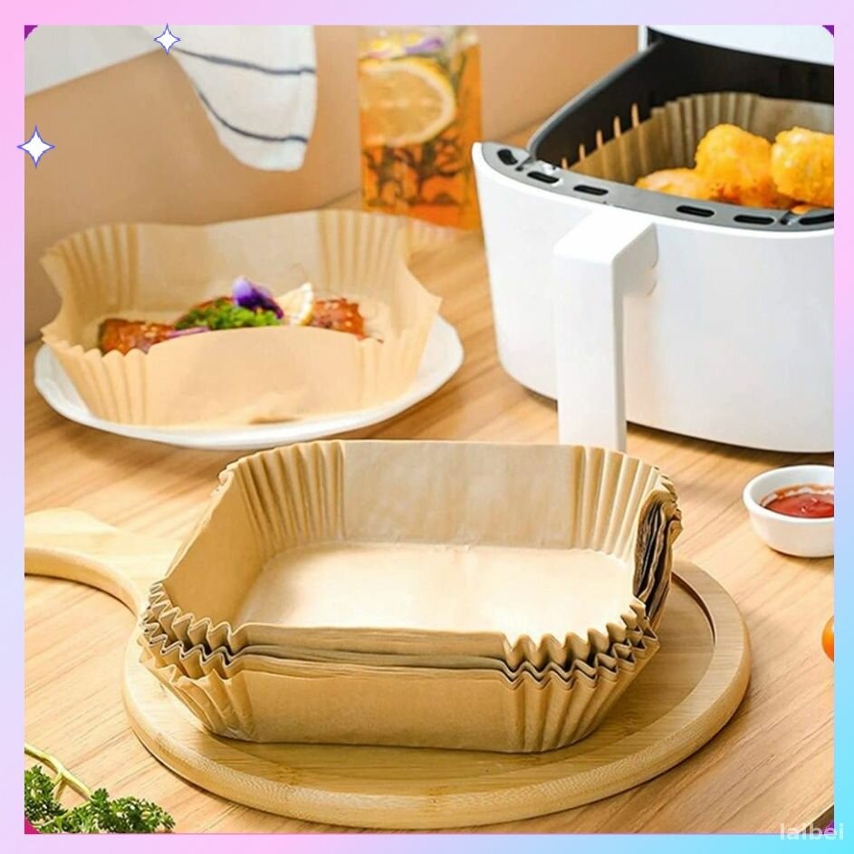 Бумага для аэрогриля удобная и безопасная для жарки в фритюрнице и аэрогриле 20 см, 100 шт