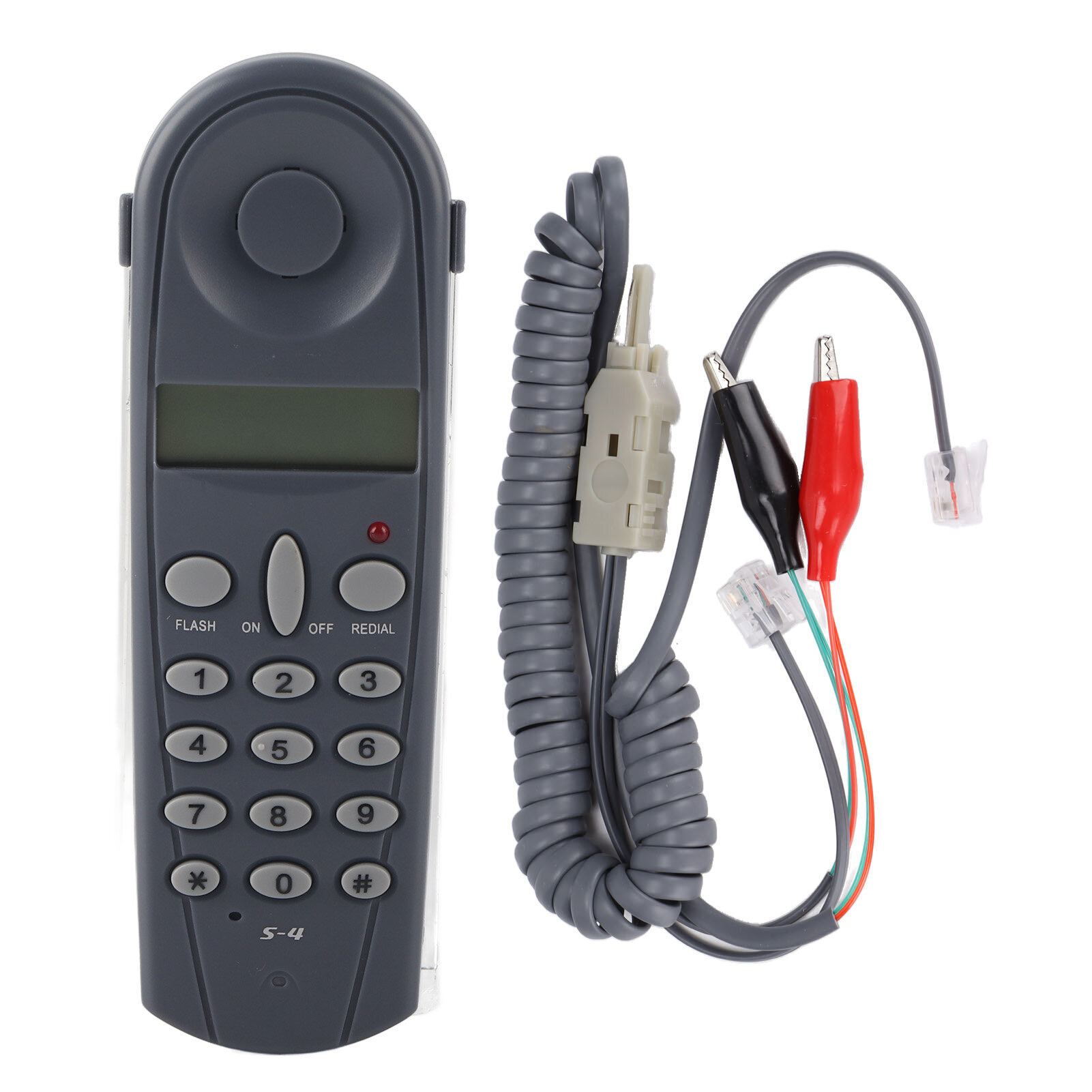 Telephone Butt Test Tester Lineman Tool Cable Set with Connectors and Joiner for Home Office