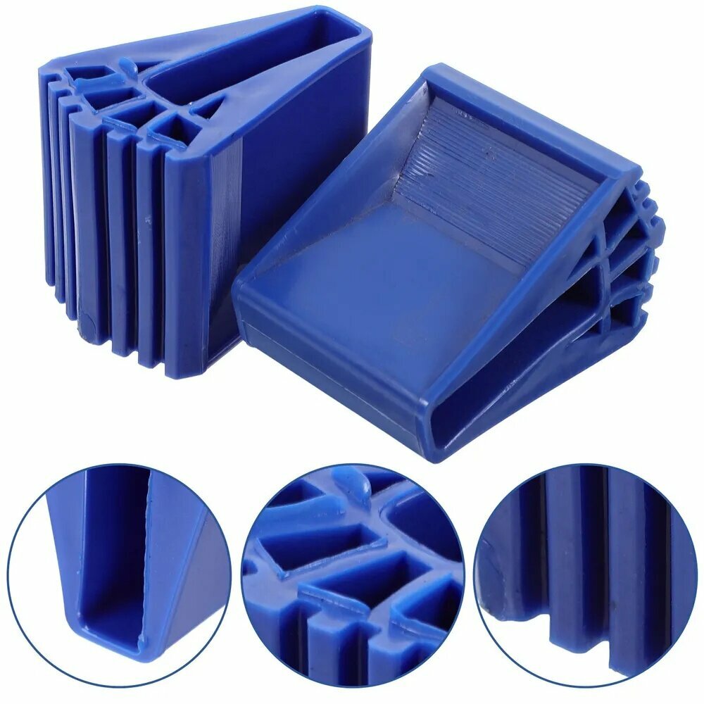 Пластиковые противоскользящие накладки для лестниц синие в комплекте 2 шт для домашнего использования