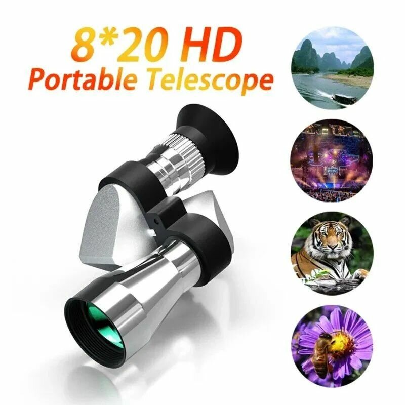 Моноцилиндровый высокомощный телескоп для активного отдыха, охоты, кемпинга, альпинизма, Портативный Карманный металлический мини-телескоп HD