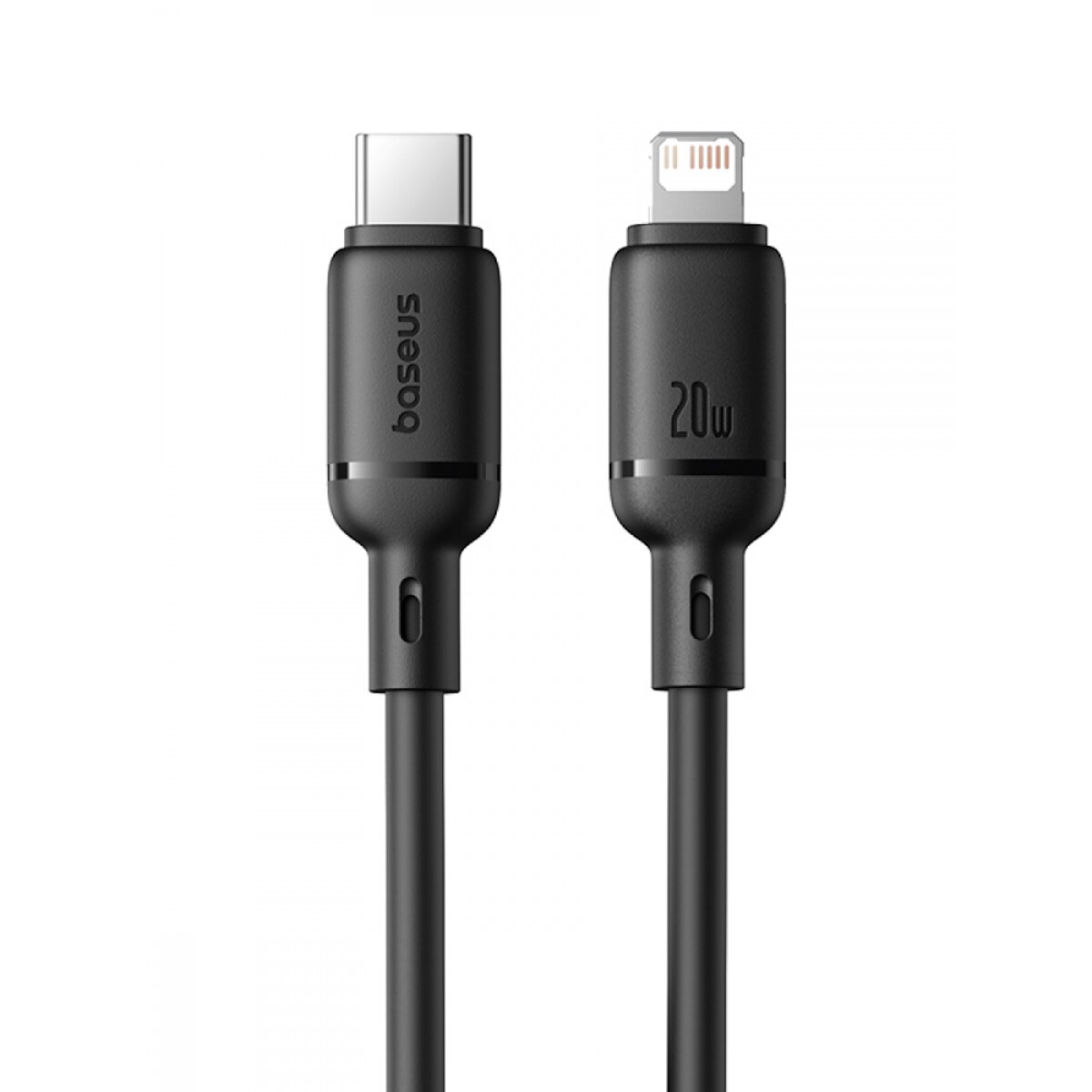 Кабель Baseus Silky Series Fast Charging Cable Type-C - Lighting 20w 2m черный (P10377700113-01)