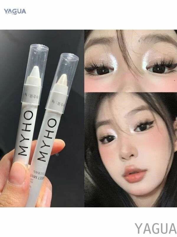 Тушь для "мешков под глазами" с жемчужным блеском - моментальный эффект сияния, ленивая ручка с блестками YAGUA