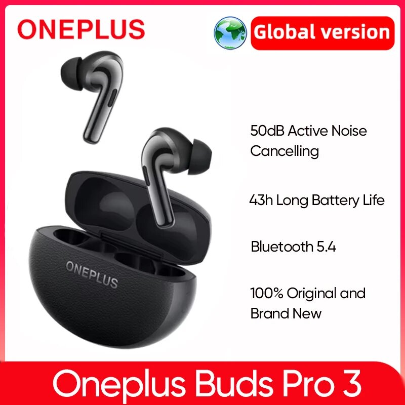 OnePlus Buds Pro 3, Global Version, Черные — фото 1