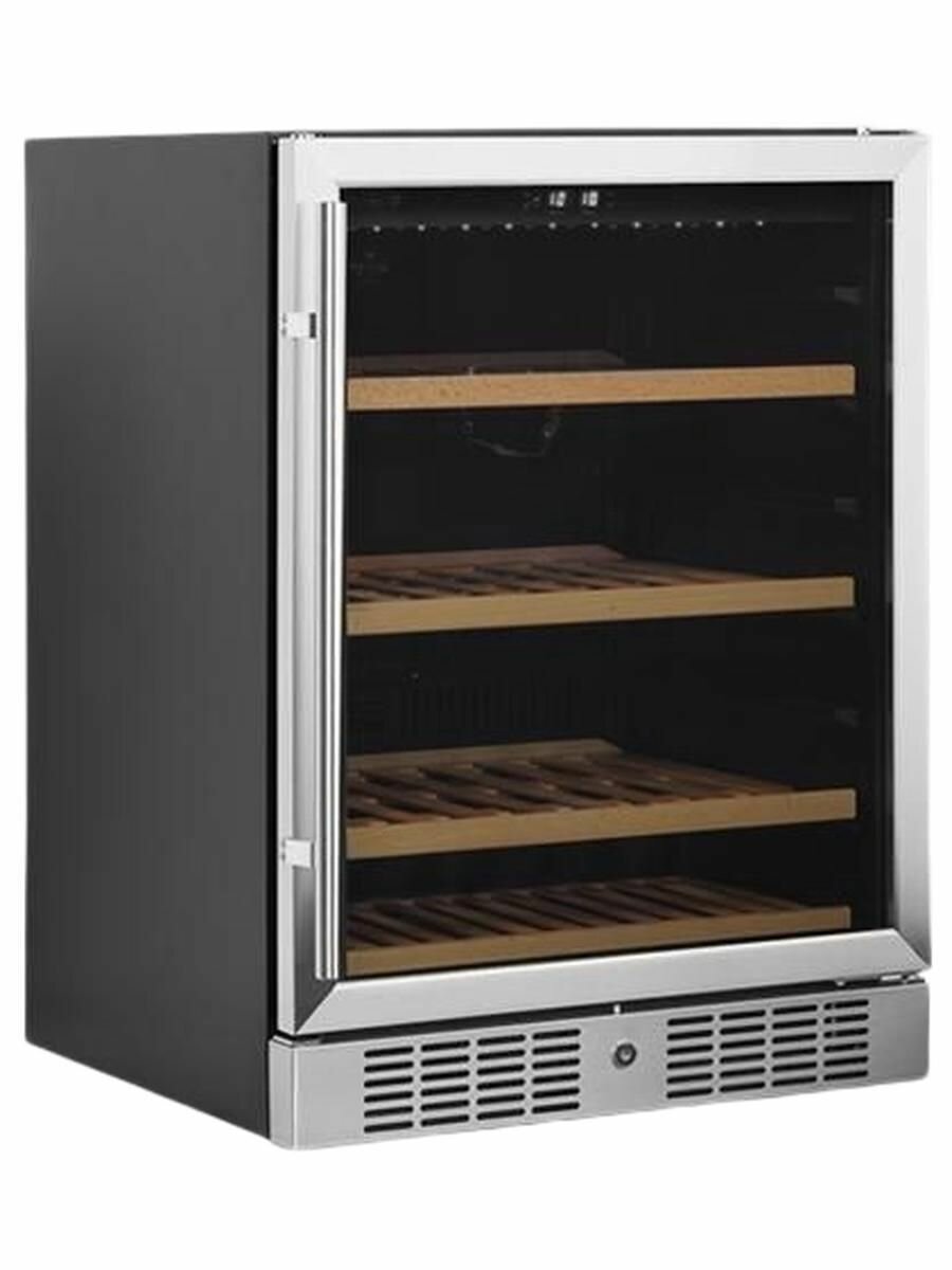 Винный шкаф TEFCOLD TFW200-S черный, 48 бутылок, шкаф для вина, барный холодильник, минибар