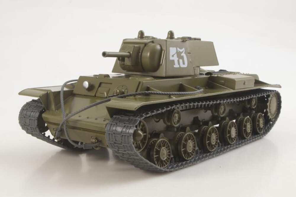 Модель коллекционная MODIMIO Танк КВ-8 тяжёлый огнемётный (броня отечества #19)