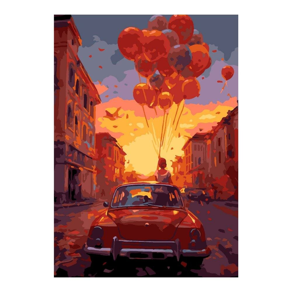 Картина по номерам 20*28,5см "Навстречу мечтам", акрил, с кистью и лаком