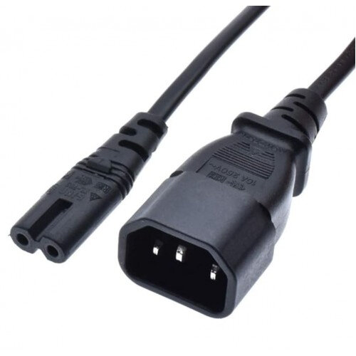 Кабель питания Ks-is KS-857A-2 IEC-C14(M) - IEC-C7 (F) 2м. черный