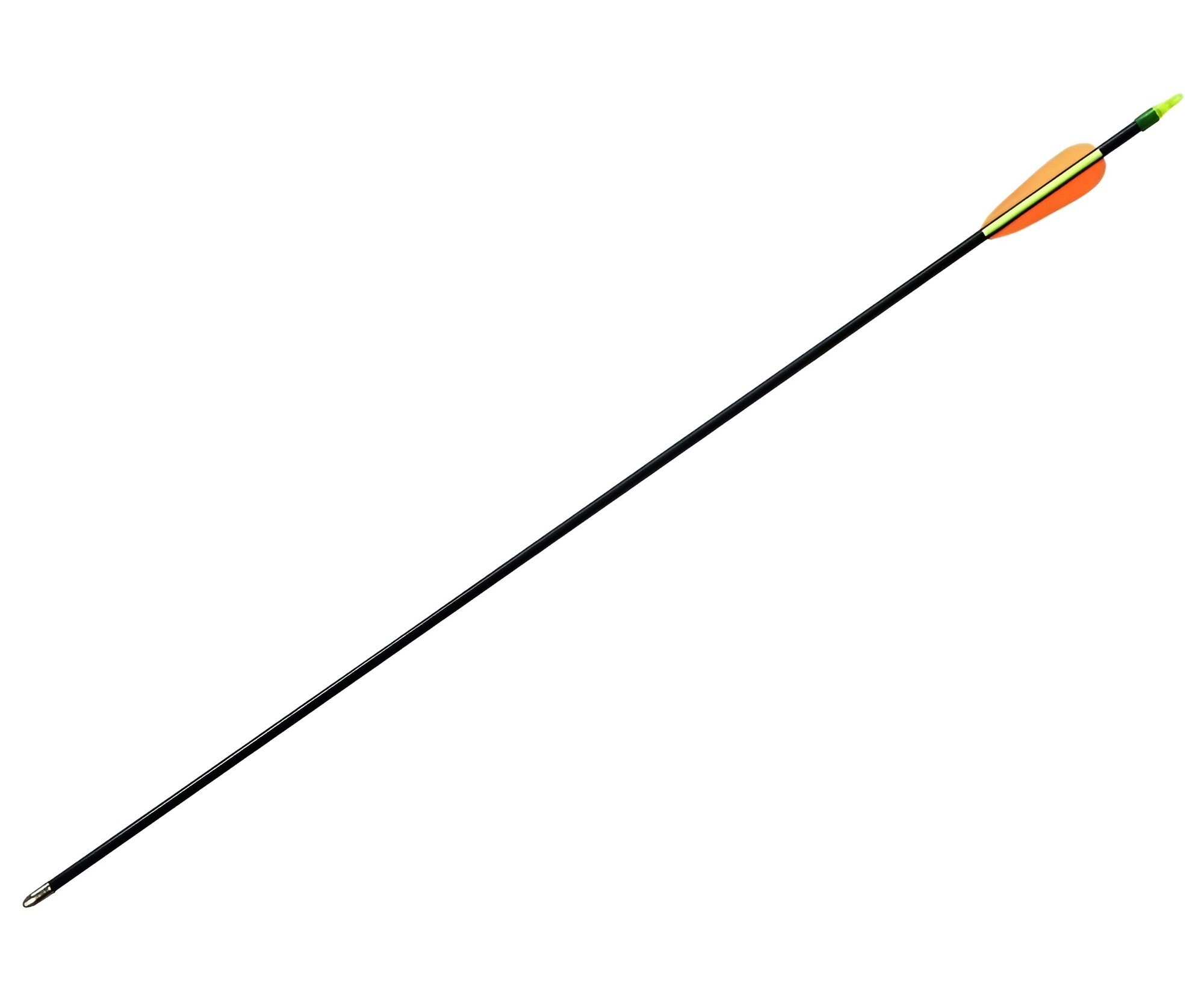 Стрела Man Kung, фиберглассовая, 28", длина оперения 3", черный