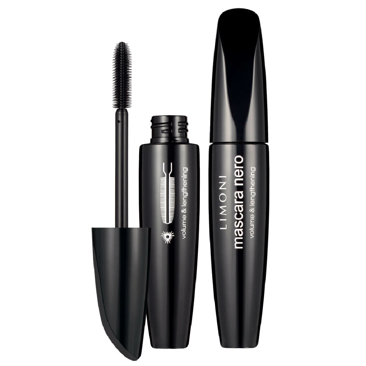 Тушь супер объем и удлинение черная, Limoni