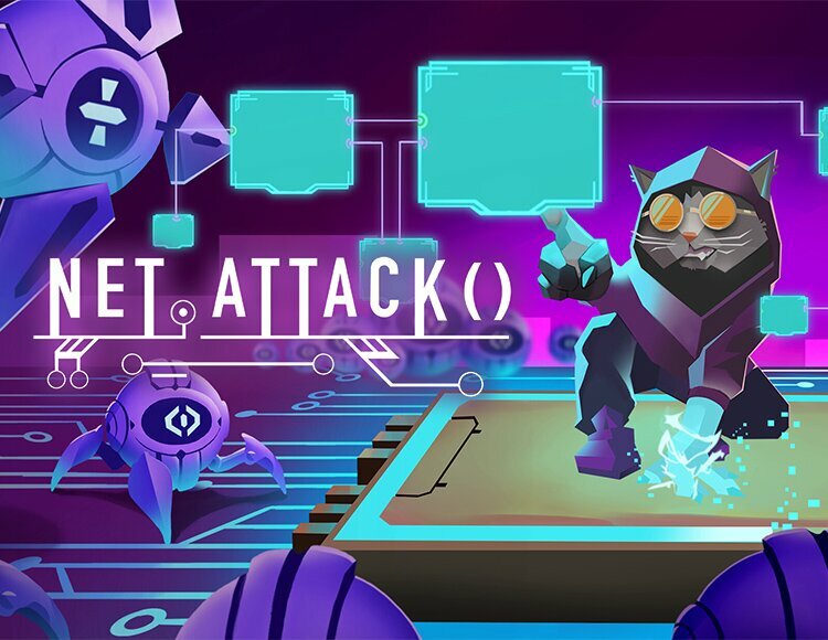 Игра Net.Attack() - Code or Die, ключ активации Steam, PC, ByteRockers' Games, на английском, 6+