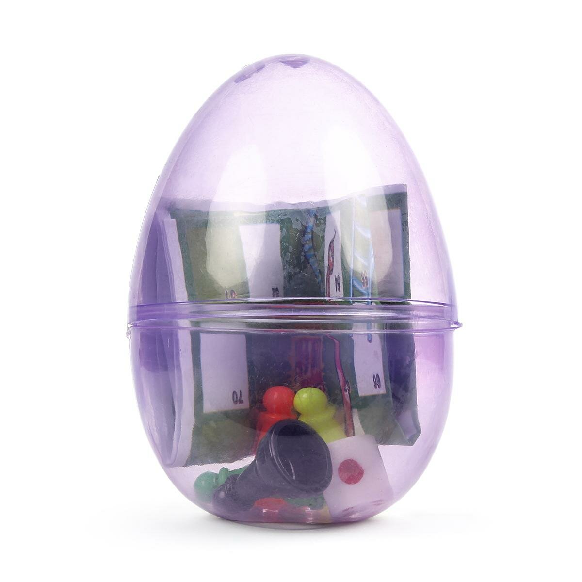 Настольная игра "Змеи и лестницы" в фиолетовом яйце, компактная версия для всей семьи