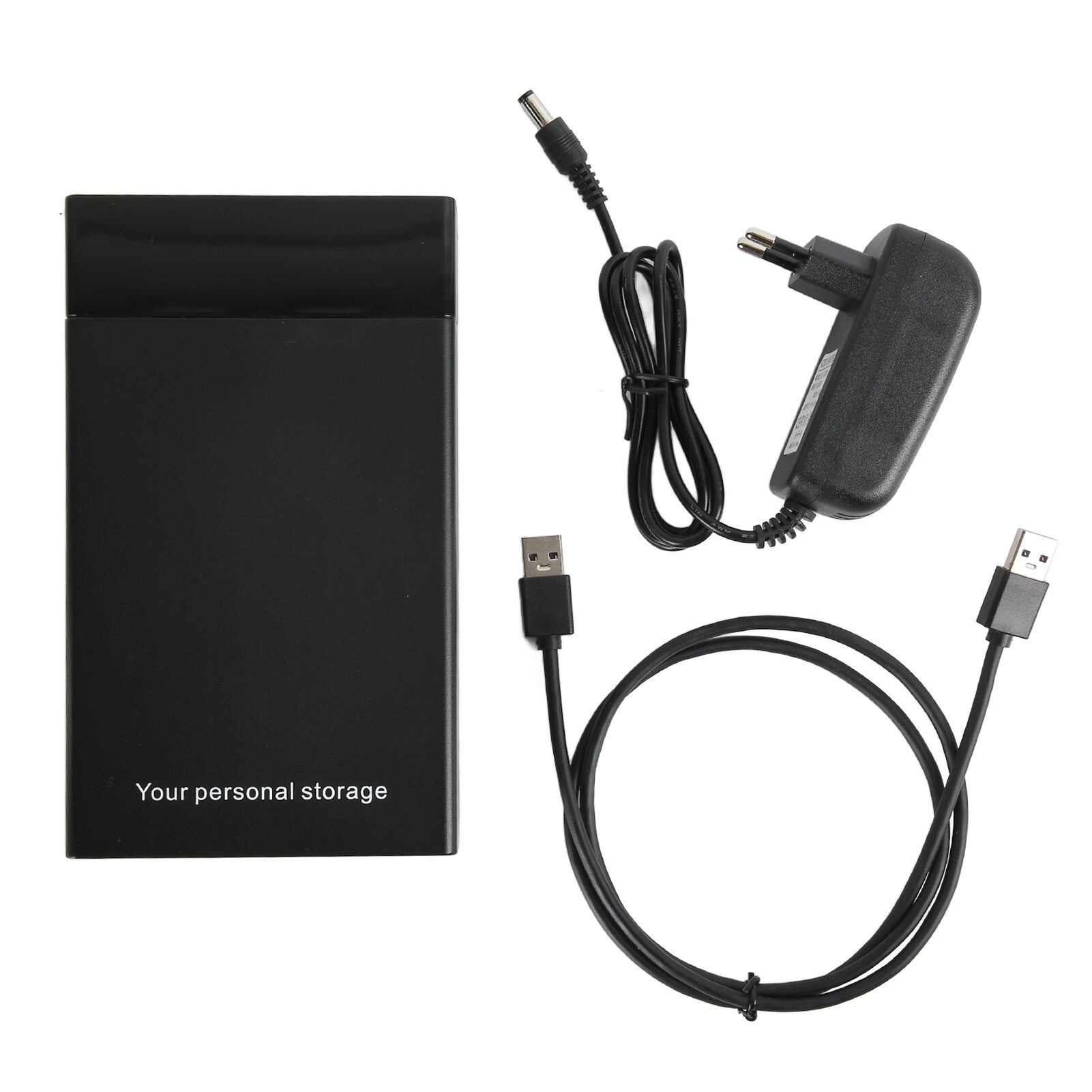 Внешний бокс для жестких дисков usb 3 . 0 sata 3 . 5 и 2 . 5 дюйма с адаптером питания 12v uasp до 10 тб 6 гбит евровилкой без накопителя