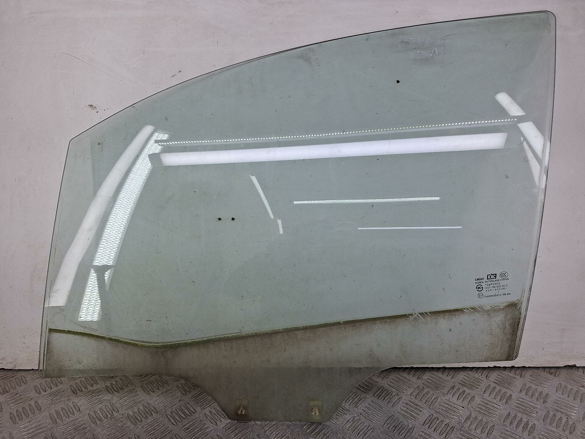 Стекло двери передней левой Chevrolet Matiz 2 рест. (2008 - 2010)