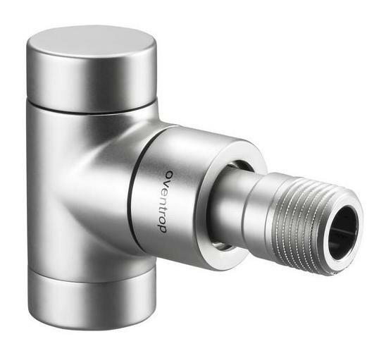 Вентиль обратный Oventrop "Combi E" Ду 15, угловой 1/2", матовая сталь, арт.1166082