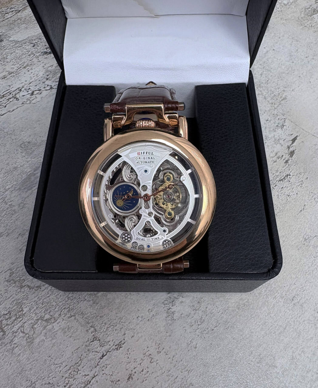 Difful Luxe Groot Skelet Мужские механические часы